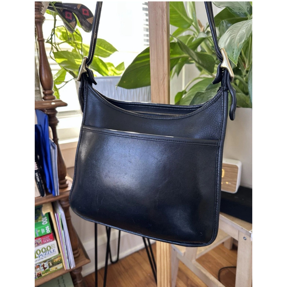Coach | Bags | Vintage Coach Legacy Black Leather Shoulder Bag ...